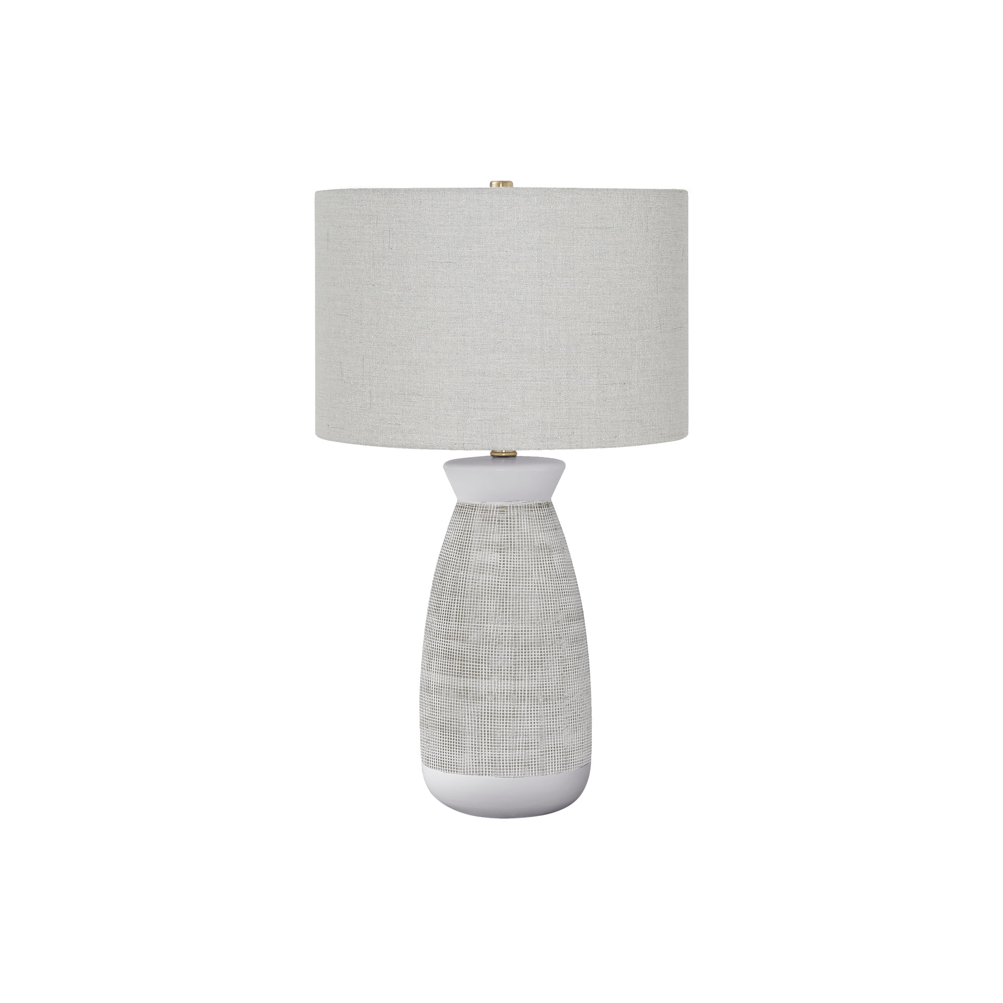 Contemporary Home Living Vase Shaped Base Table Lamp with Drum Shade ...
