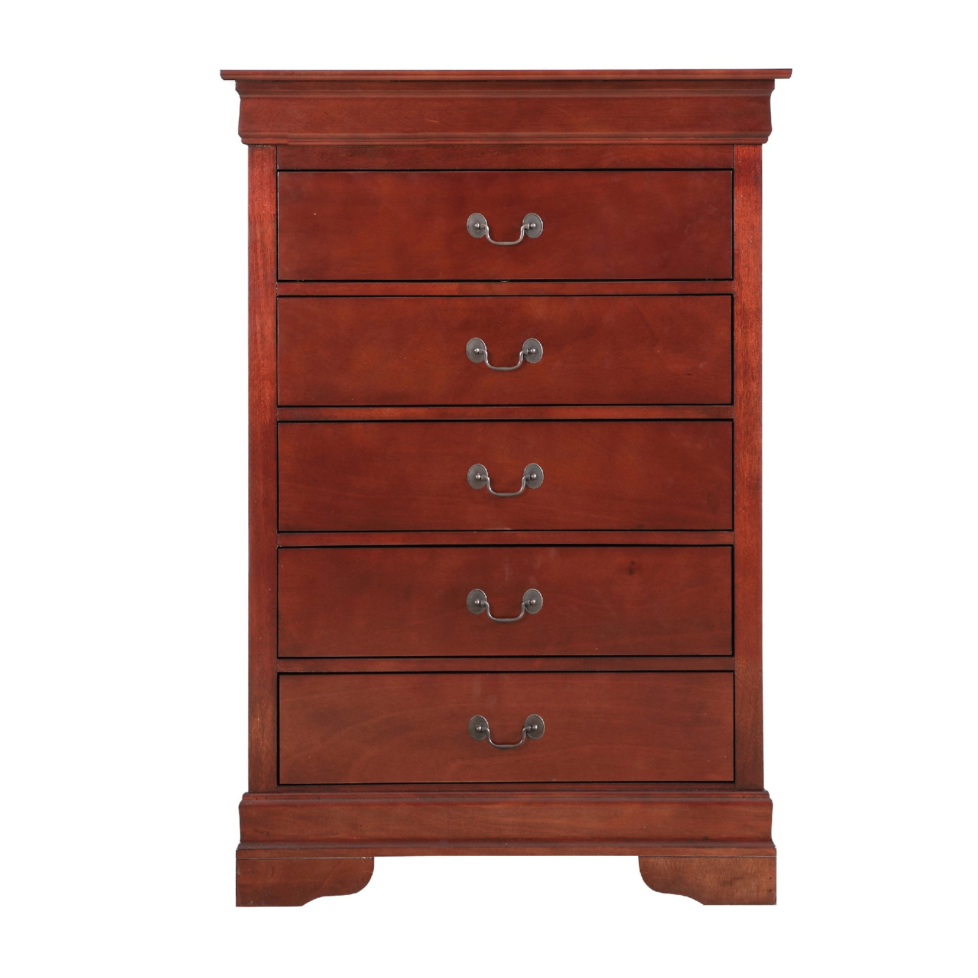 Contemporary Home Living Wooden 5-Dovetailed Drawer Bedroom Chest - 48 ...