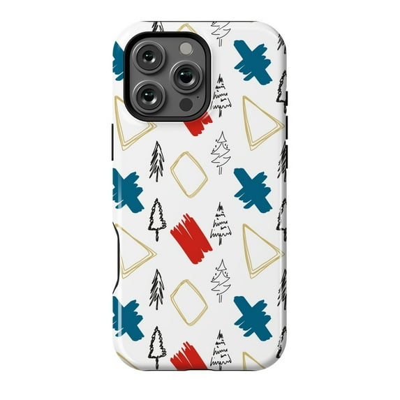 Contemporary Illustration Pattern Phone Case for iPhone 11 12 13 14 15 ...