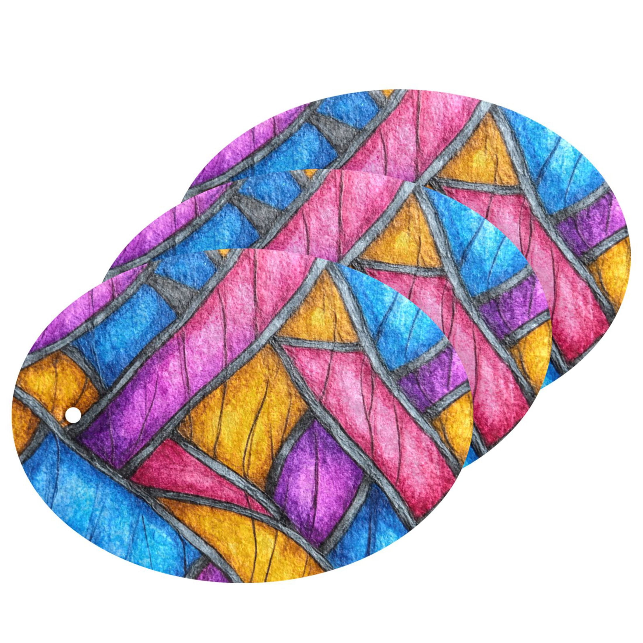 Contemporary Intersecting Grids 3 Pack Wood Pulp Dishwashing Sponges ...