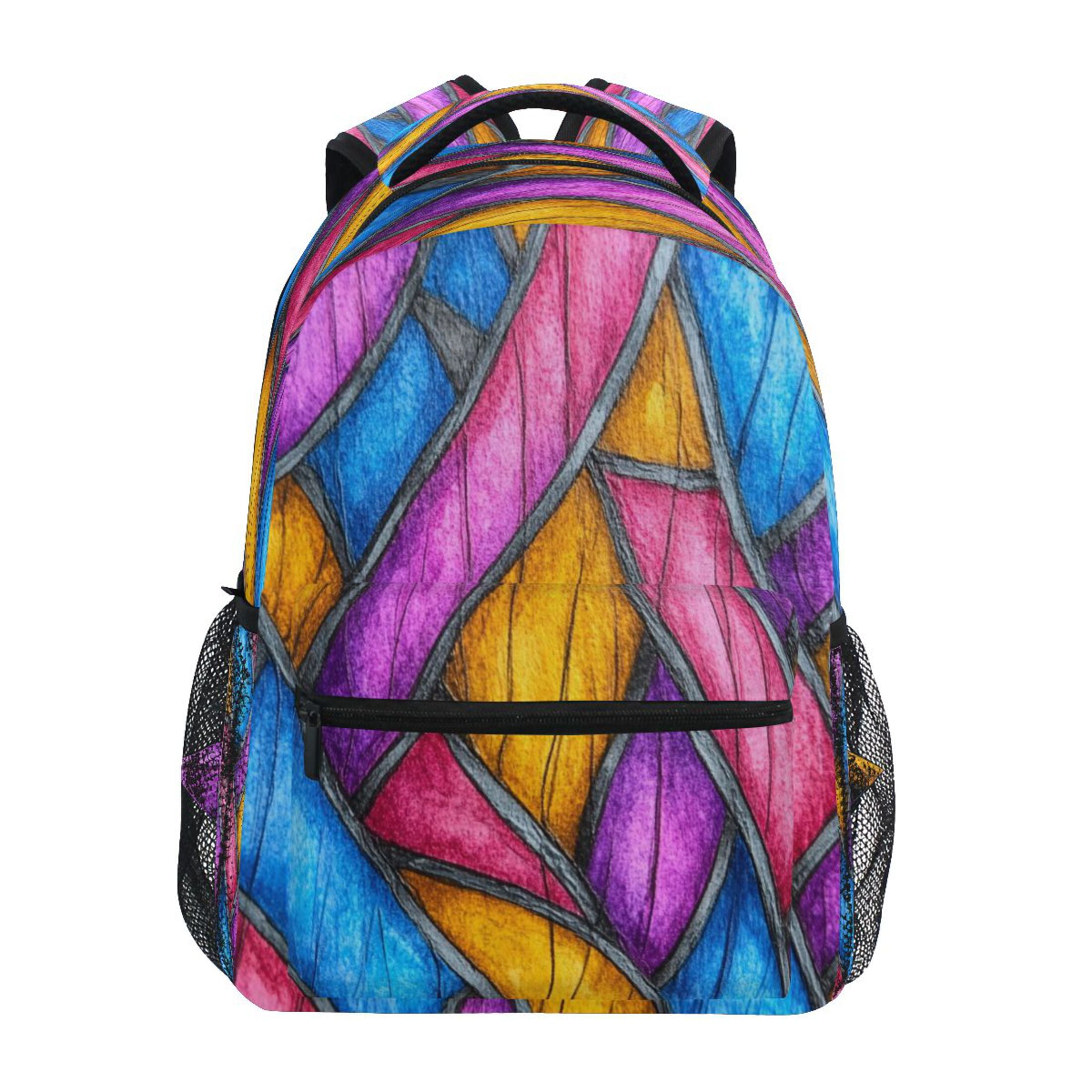 Contemporary Intersecting Grids Stylish Large Backpack 15L Self ...