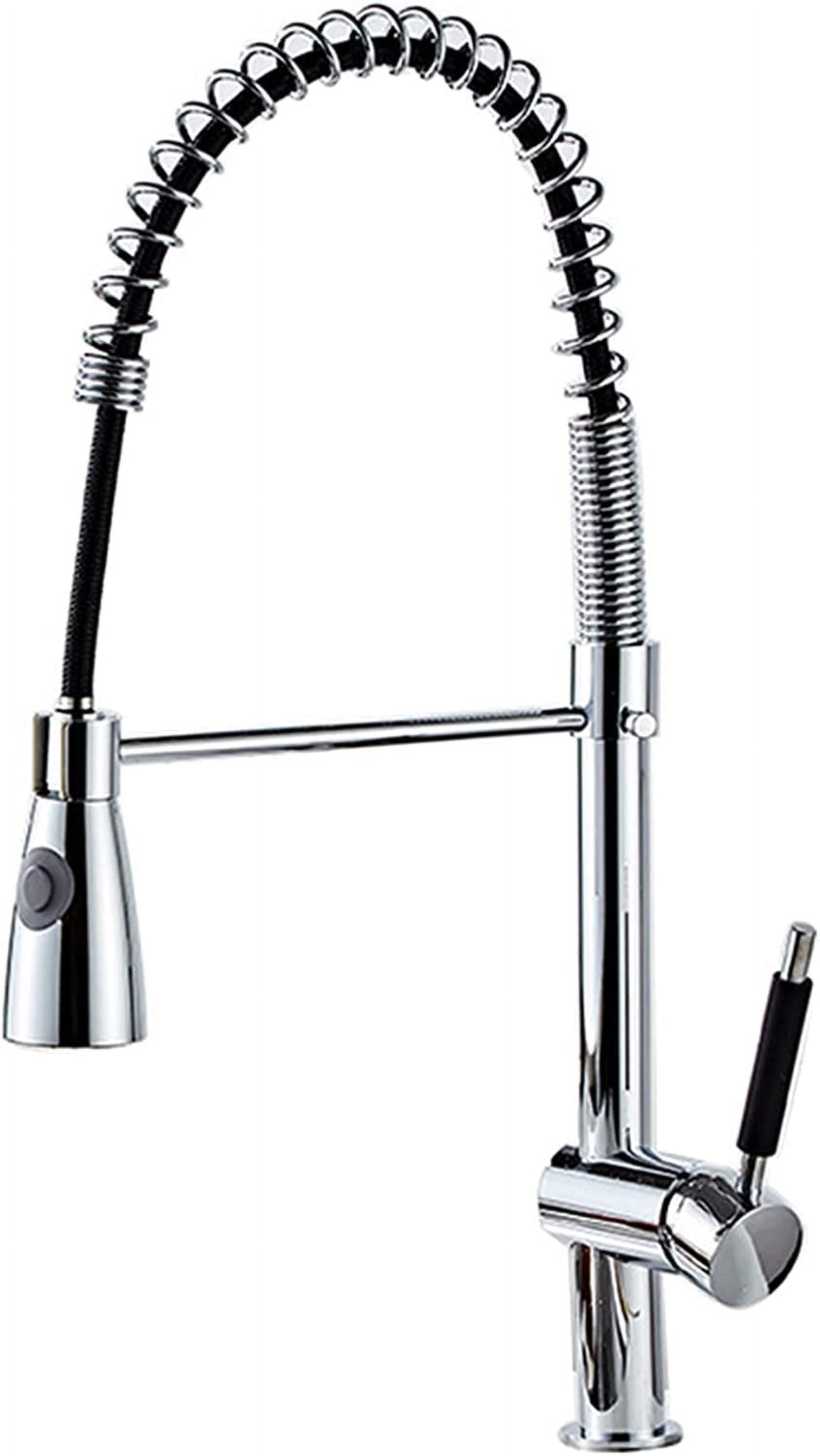 Contemporary Kitchen Sink Faucet with Pull Down Sprayer, High Arch 360 ...