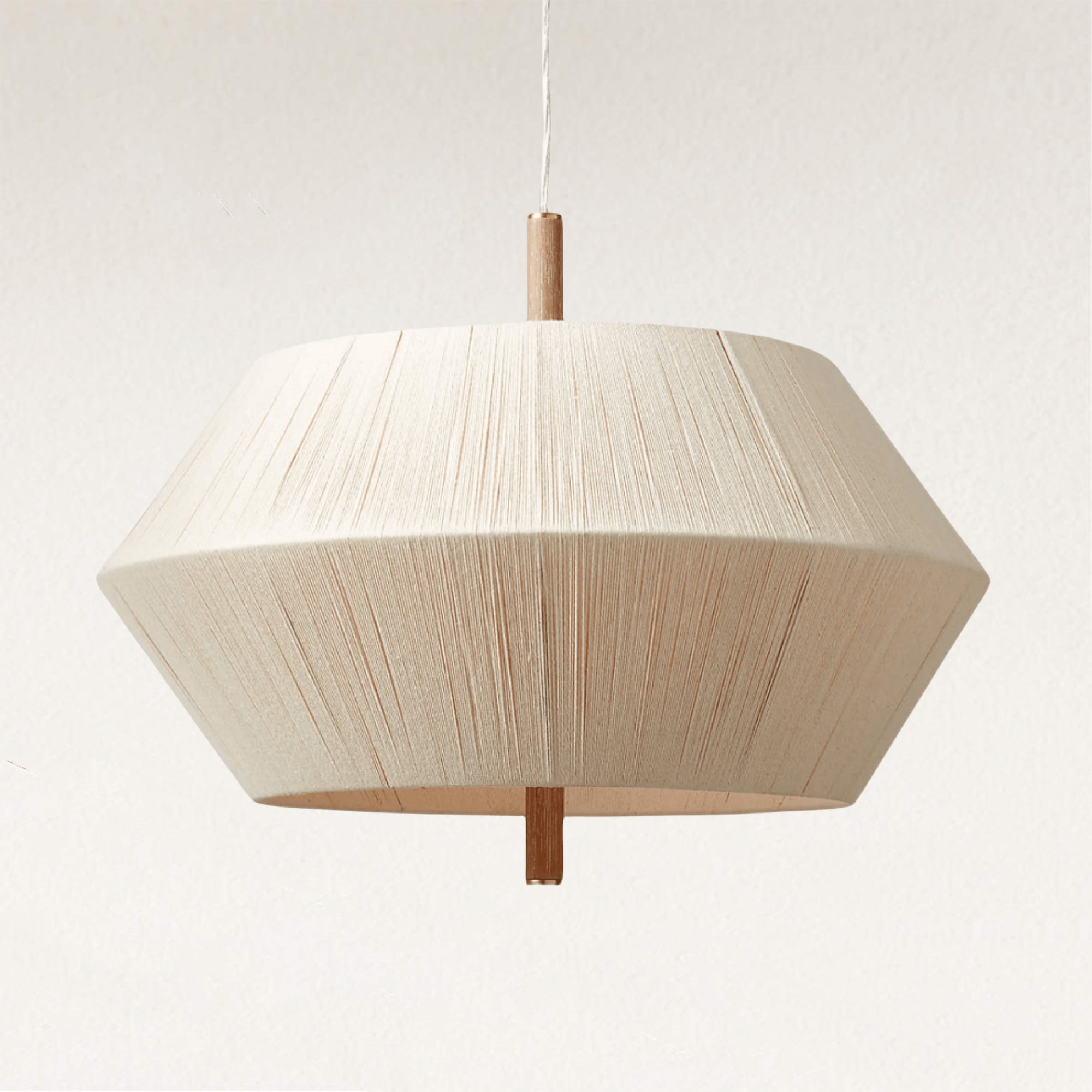 Contemporary Lights for Dining Room , Boho Oak Natural Cotton Weaved ...