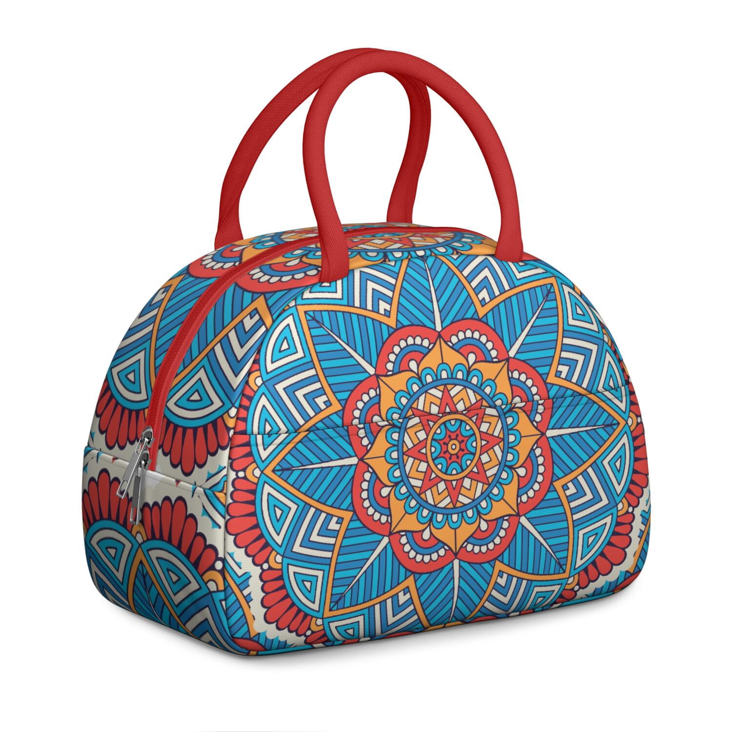 Contemporary Mandala Lunch Tote - Modern Interpretation of Traditional ...