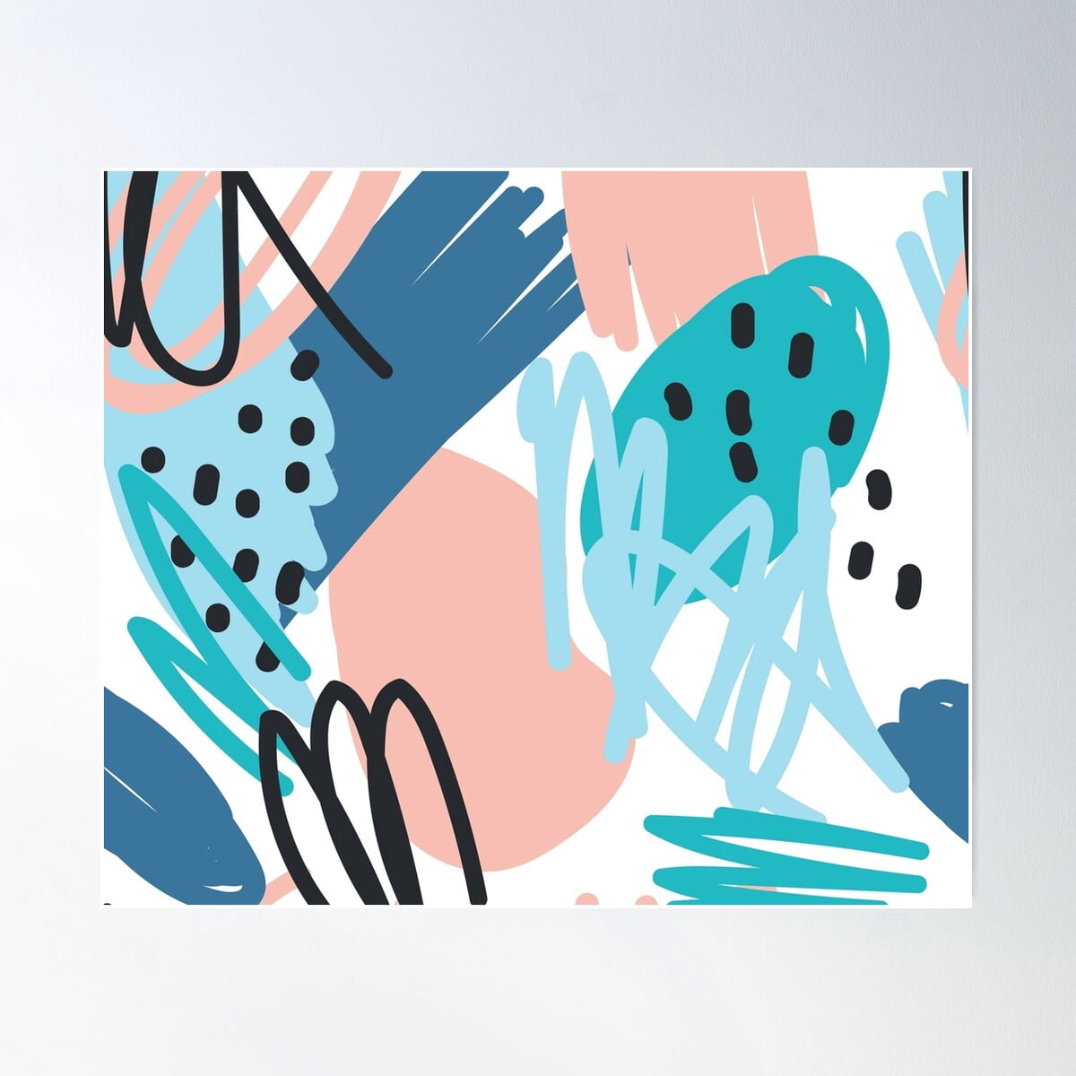 Contemporary Modern Art Abstract Poster Wall Art, Modern Wall Decor For ...