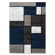 Summit Grey, White, Red Abtract Area Rug (5' x 7') - Walmart.com
