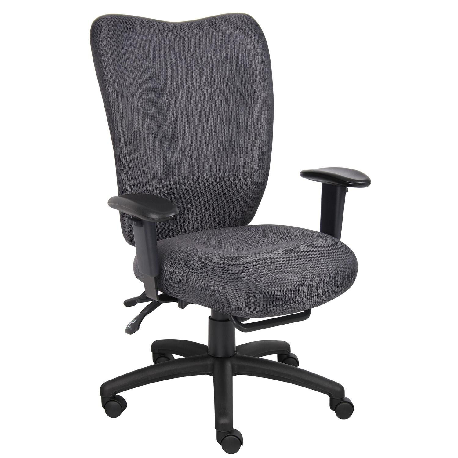 Boss Task Chair with 3 Paddle Mechanism-Color:Grey,Feature:With Seat ...