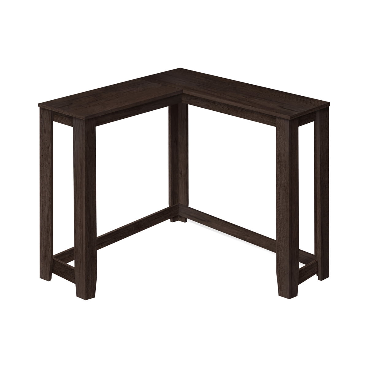 Contemporary Narrow Accent Console Table Brown Laminate Corner Table ...