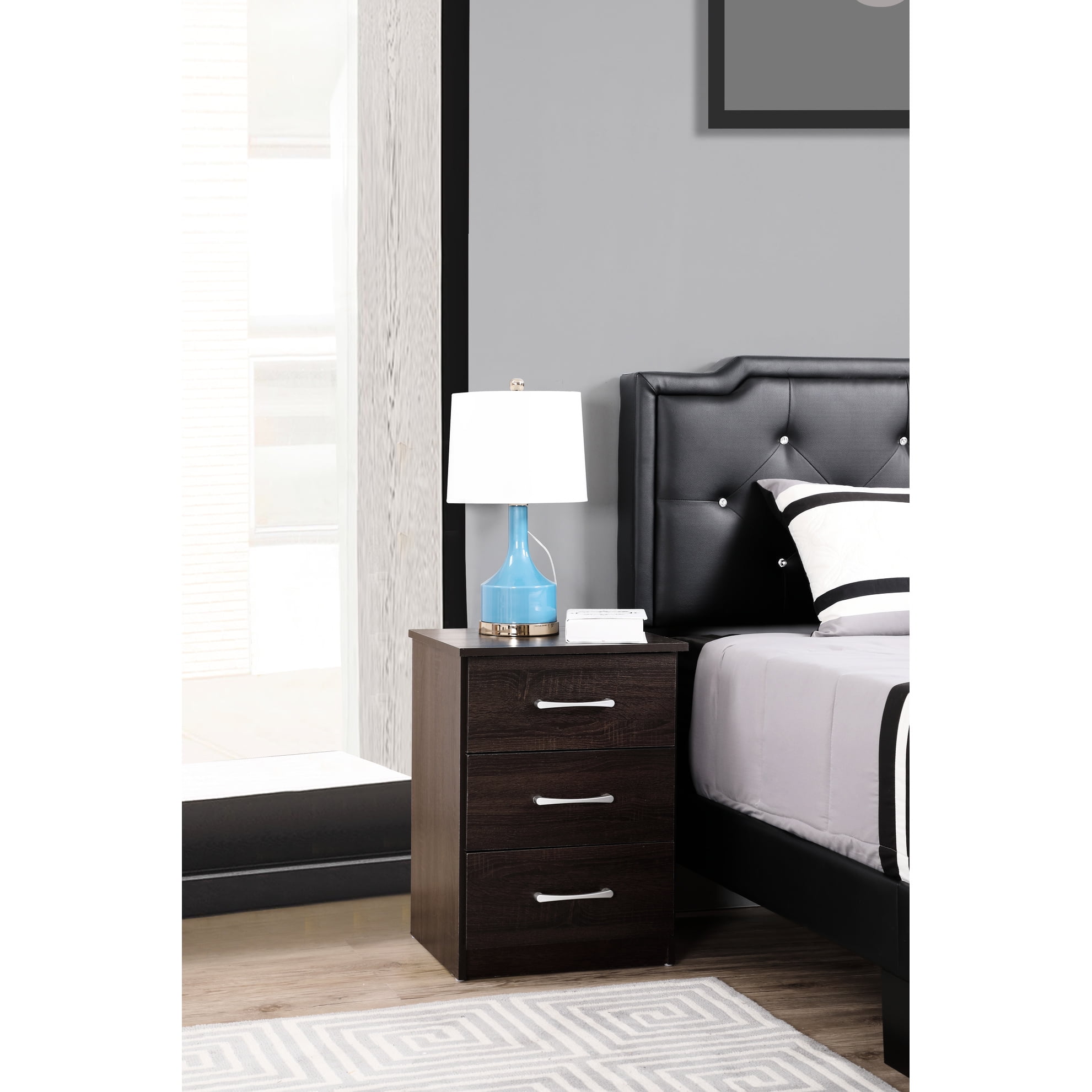 Contemporary Nightstand With Practical Storage Alternative - 24" High, 18" Wide, 16" Deep Build ...
