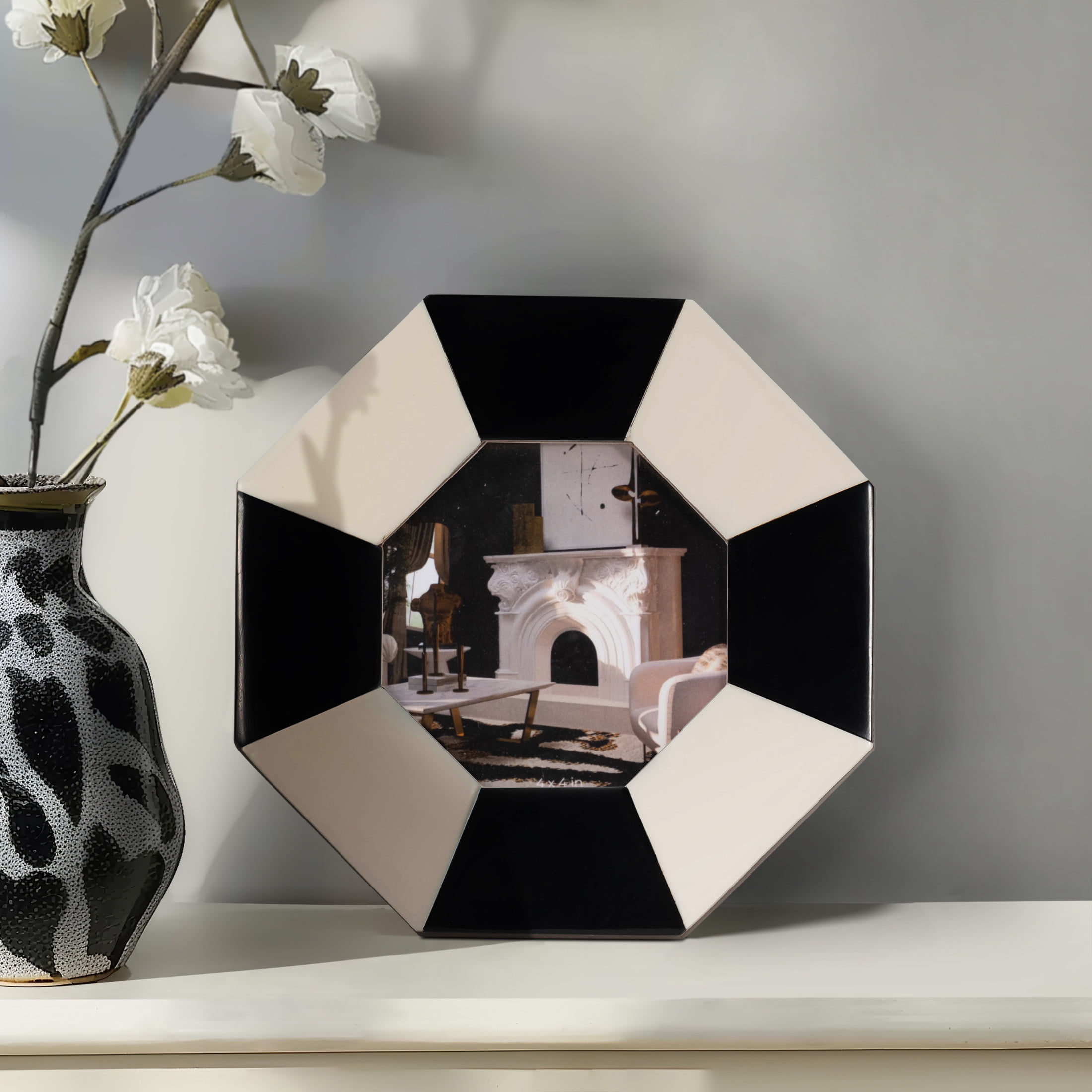 Contemporary Octagonal Picture Frame - Geometric Design - MDF & Resin ...