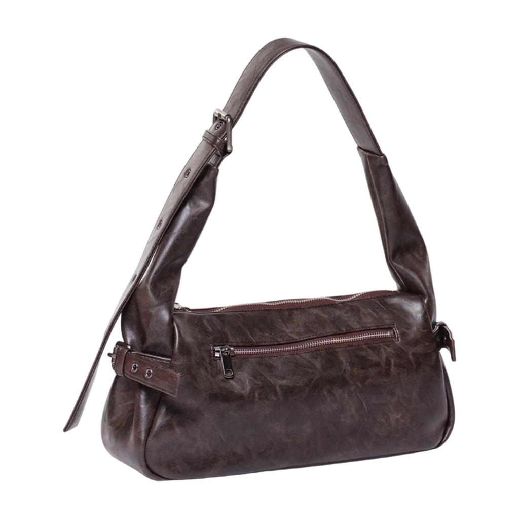 Contemporary PU Shoulder Bag Casual Underarm Purse Elegant Armpit Bag ...