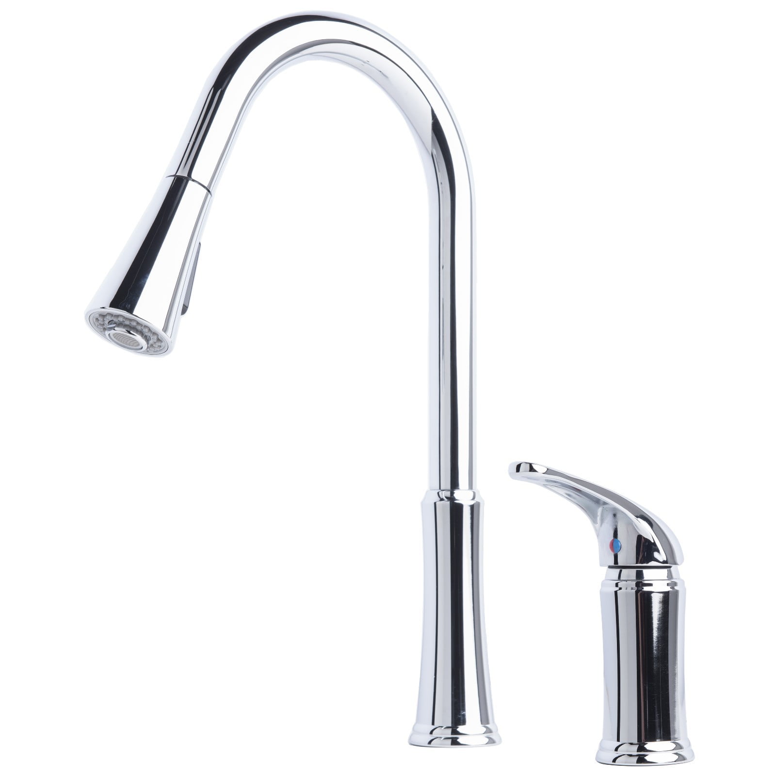 Contemporary Pull-Down Spray Kitchen Sink Faucet Chrome Finish ...