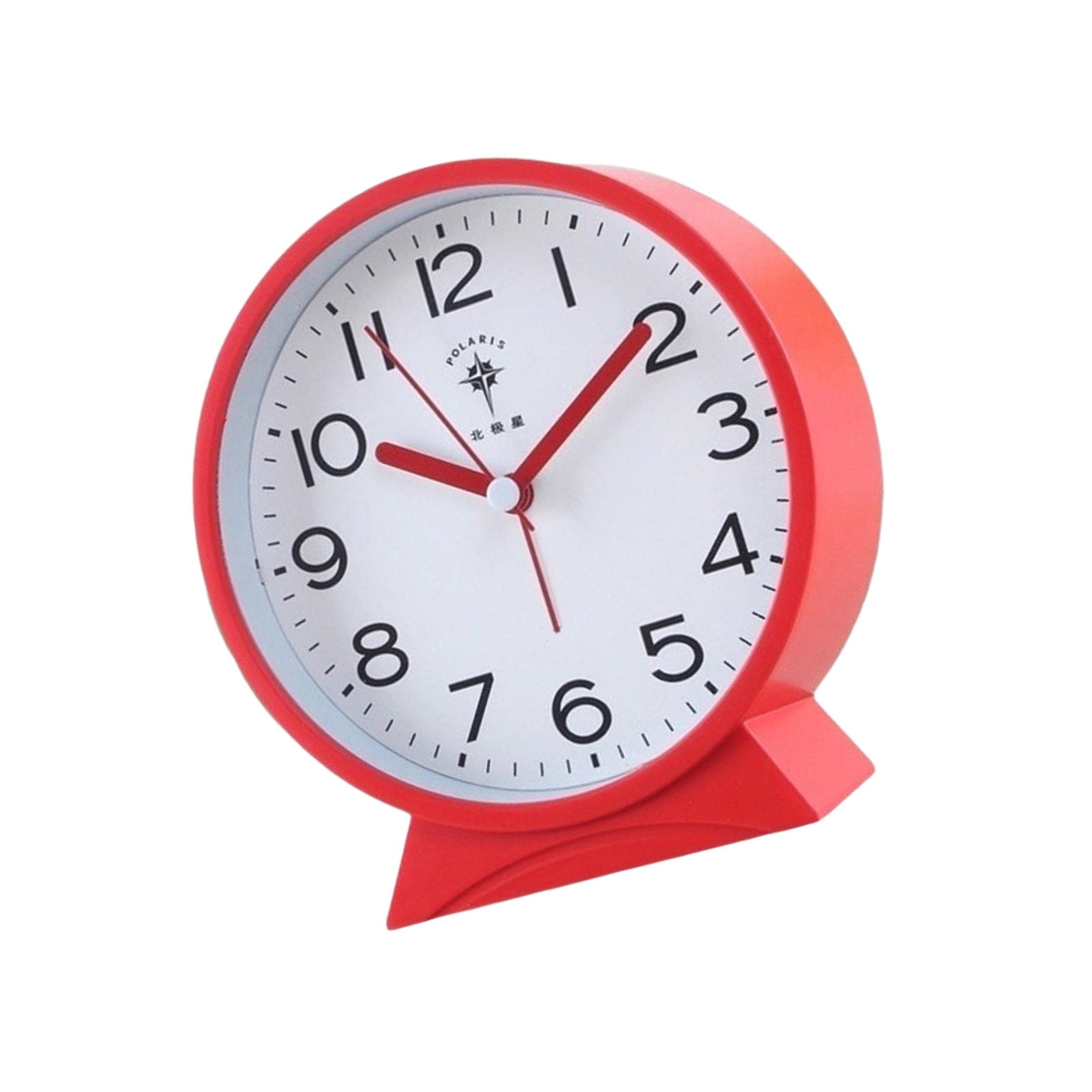 Contemporary Quiet Mechanism Round Analog Desk Clock Operated for ...