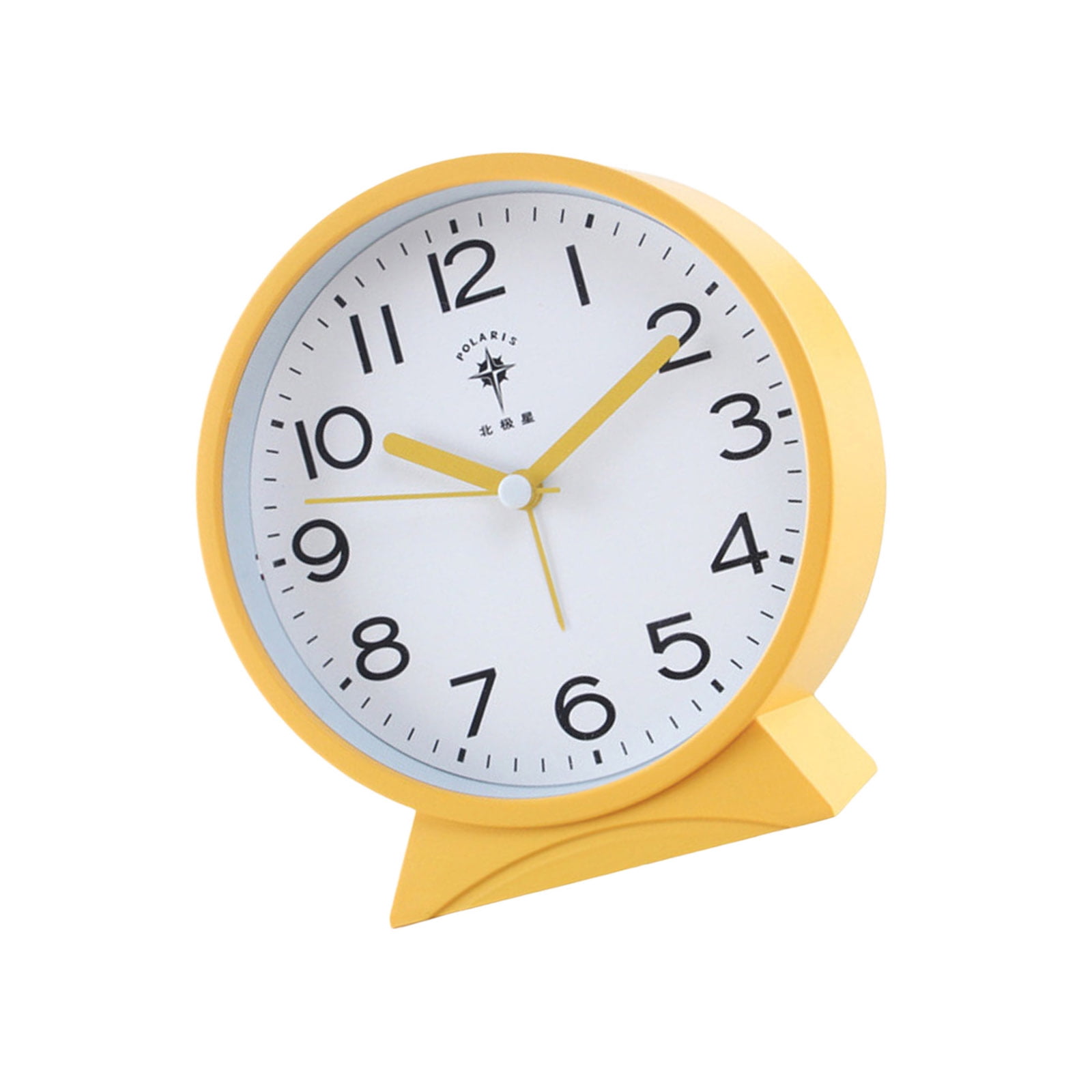 Contemporary Quiet Mechanism Round Analog Desk Clock Operated for ...