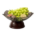 Contemporary Raised Fruit Food Grade Candy Tray With Metal Accent And ...