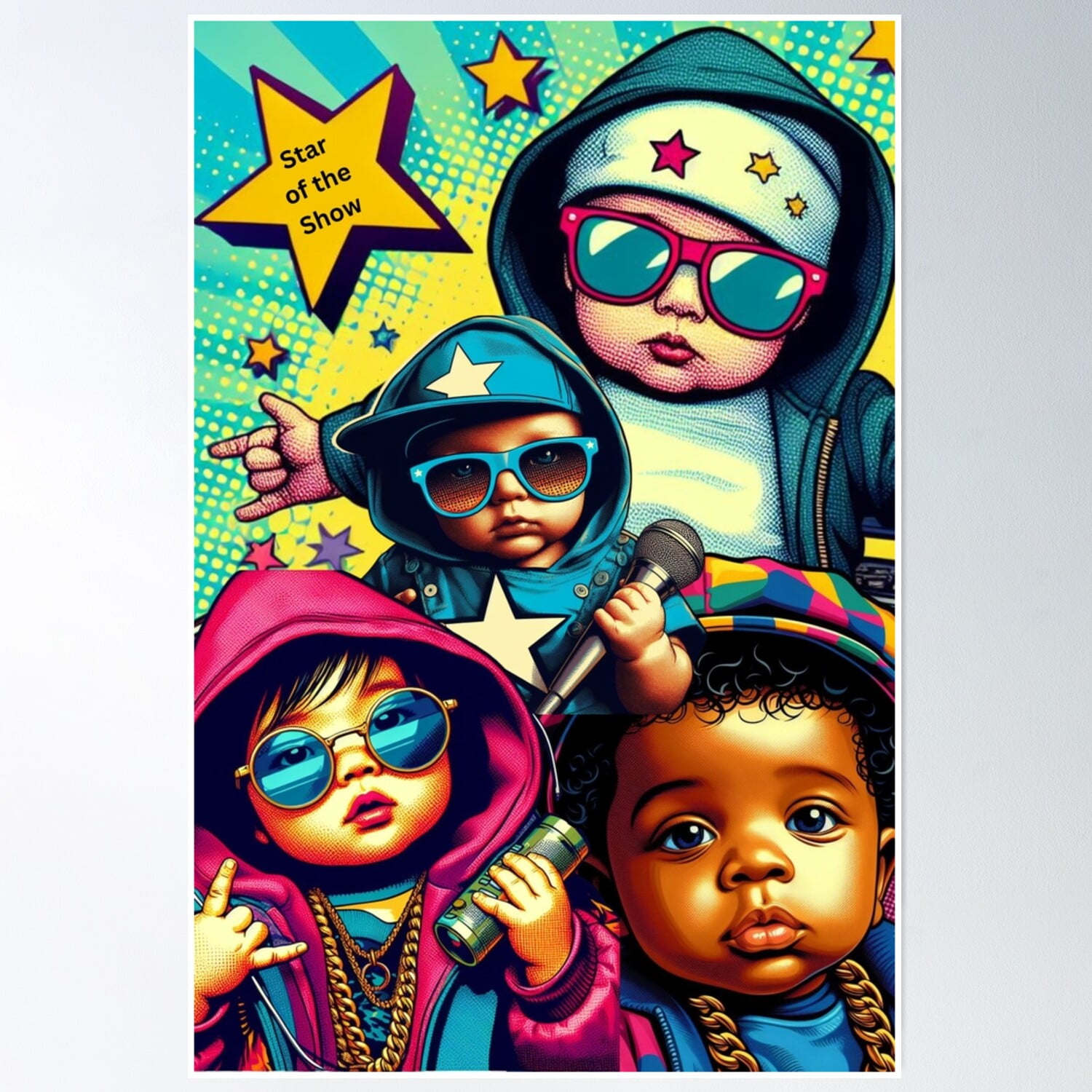 Contemporary Rascals- Pop Culture Art Clipart Drawing Of Baby Rappers ...