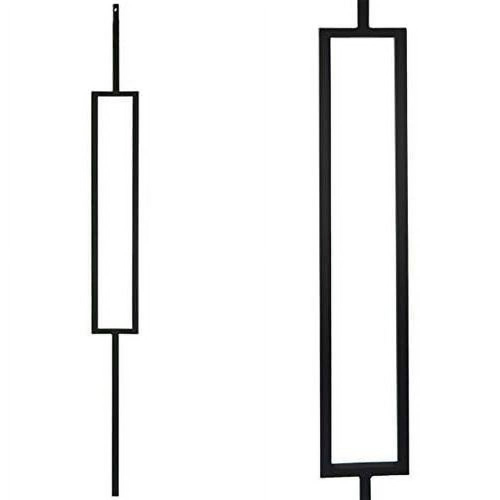 Contemporary Rectangle Stair Wrought Iron Balusters (Contractor 10-Pack ...