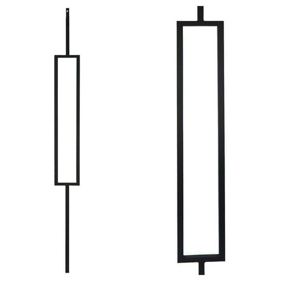 Contemporary Rectangle Stair Wrought Iron Balusters (Contractor 10-Pack ...