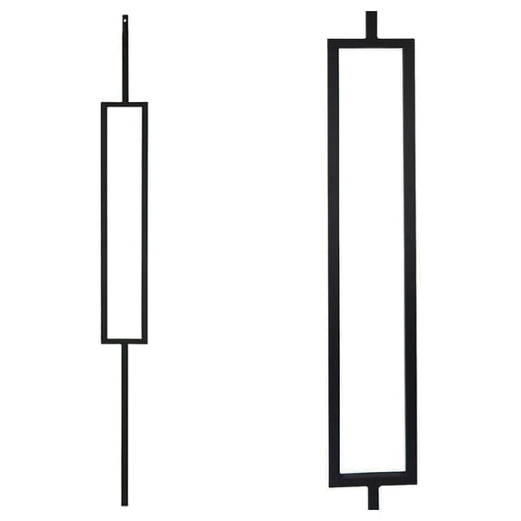 Contemporary Rectangle Stair Wrought Iron Balusters (Contractor 10-Pack ...
