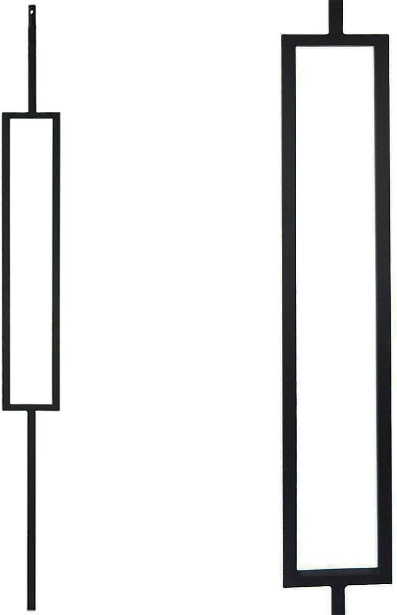 Contemporary Rectangle Stair Wrought Iron Balusters (Contractor 10-Pack ...