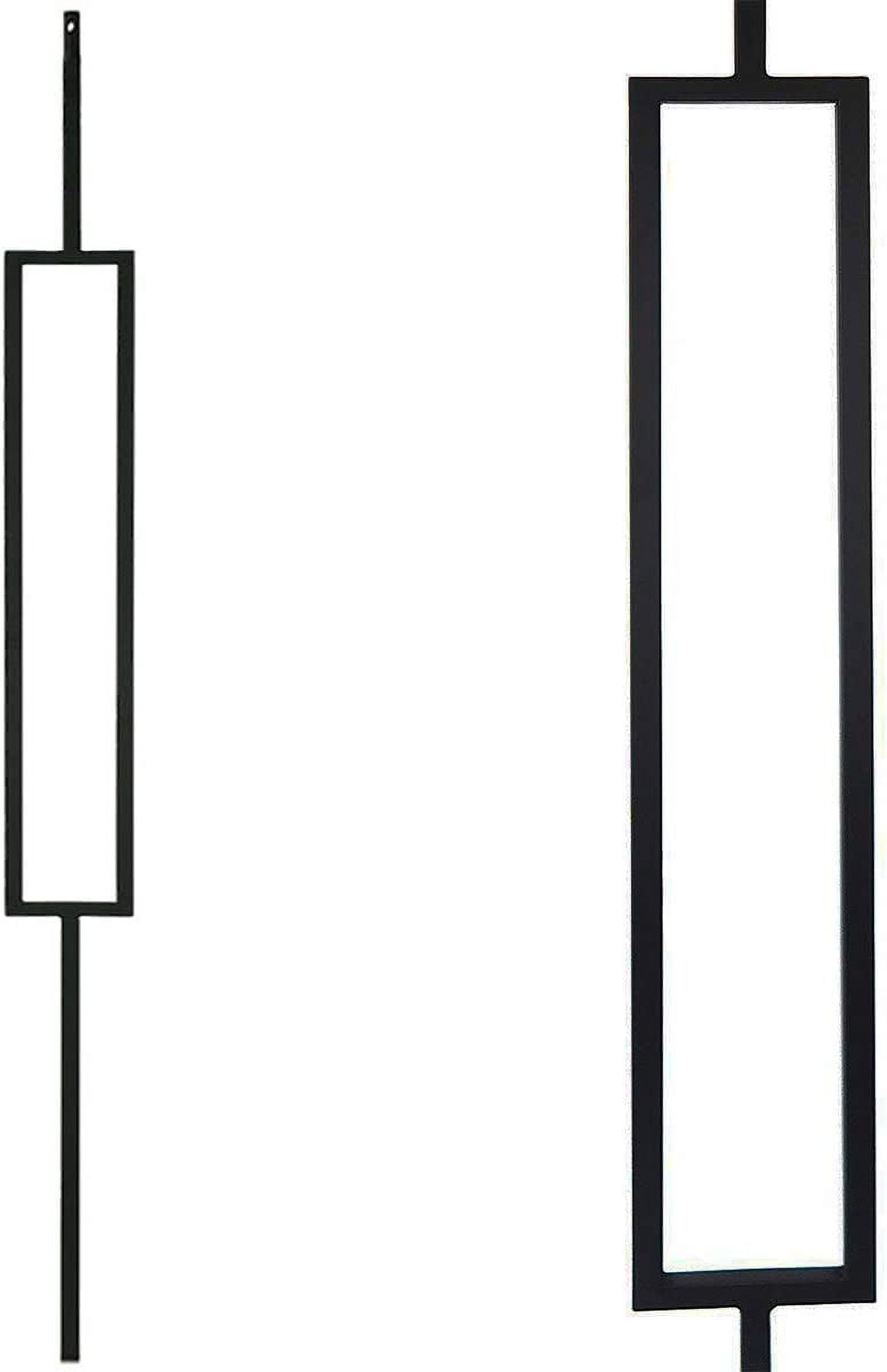 Contemporary Rectangle Stair Wrought Iron Balusters (Contractor 10-Pack ...