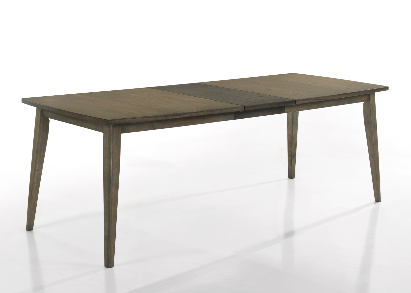 Contemporary Rectangular Dining Extension Table,Vintage Walnut 72" Wide ...