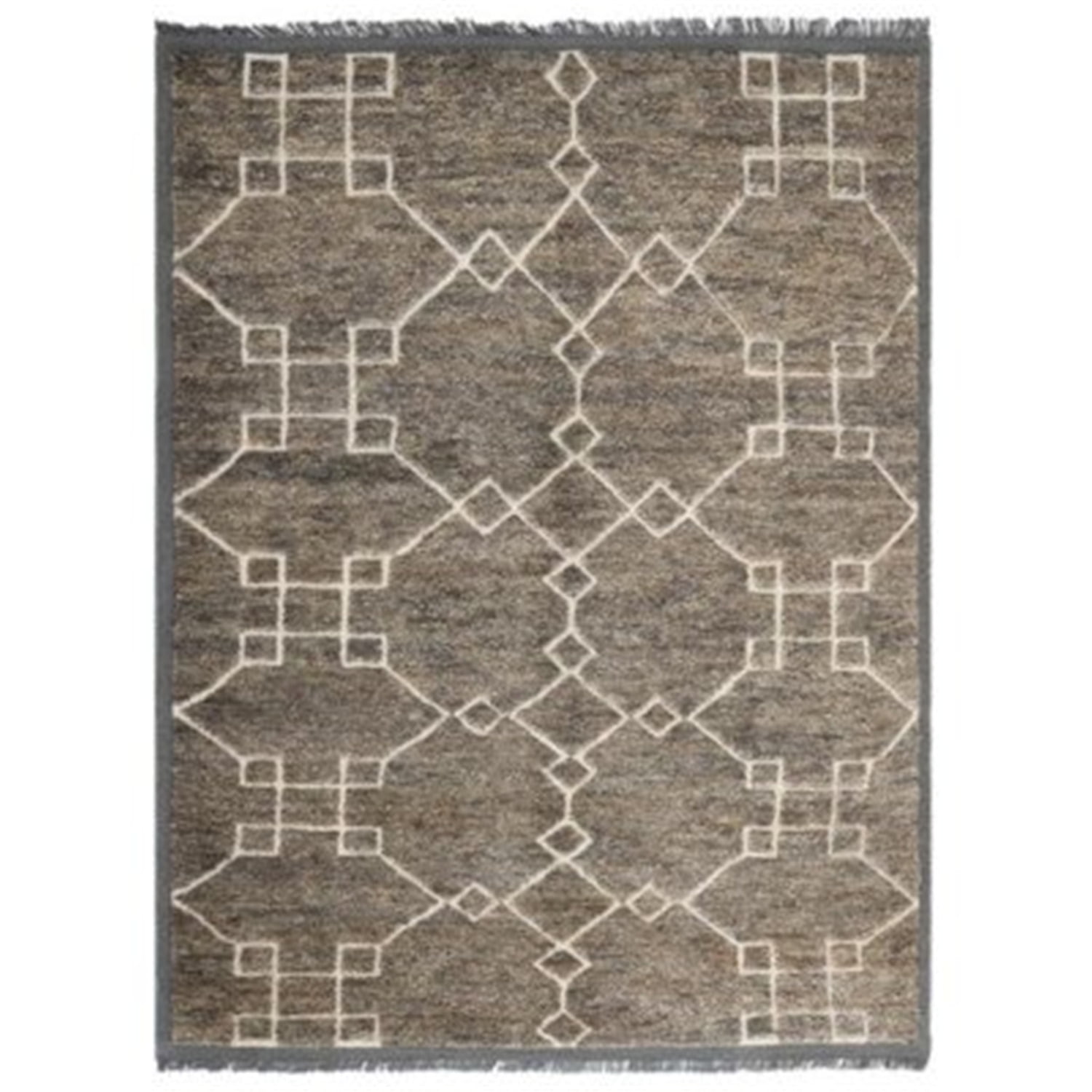 Contemporary Rug - Thomas O'Brien Wool/Jute -Dark Grey/White-Color:Dark ...