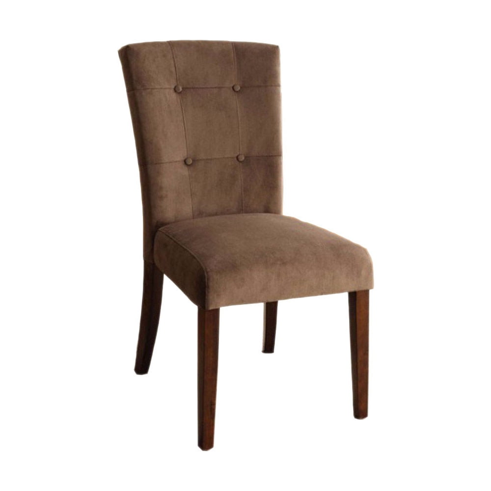 Havana Contemporary Side Chair, Dark Brown Velvet, Set Of 2 - Walmart.com