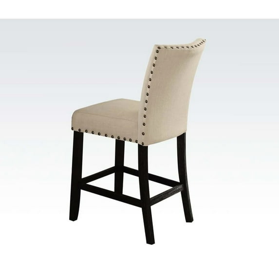 Contemporary Side Chair Set / Soft Seating, Dark Oak Finish / Enhances ...