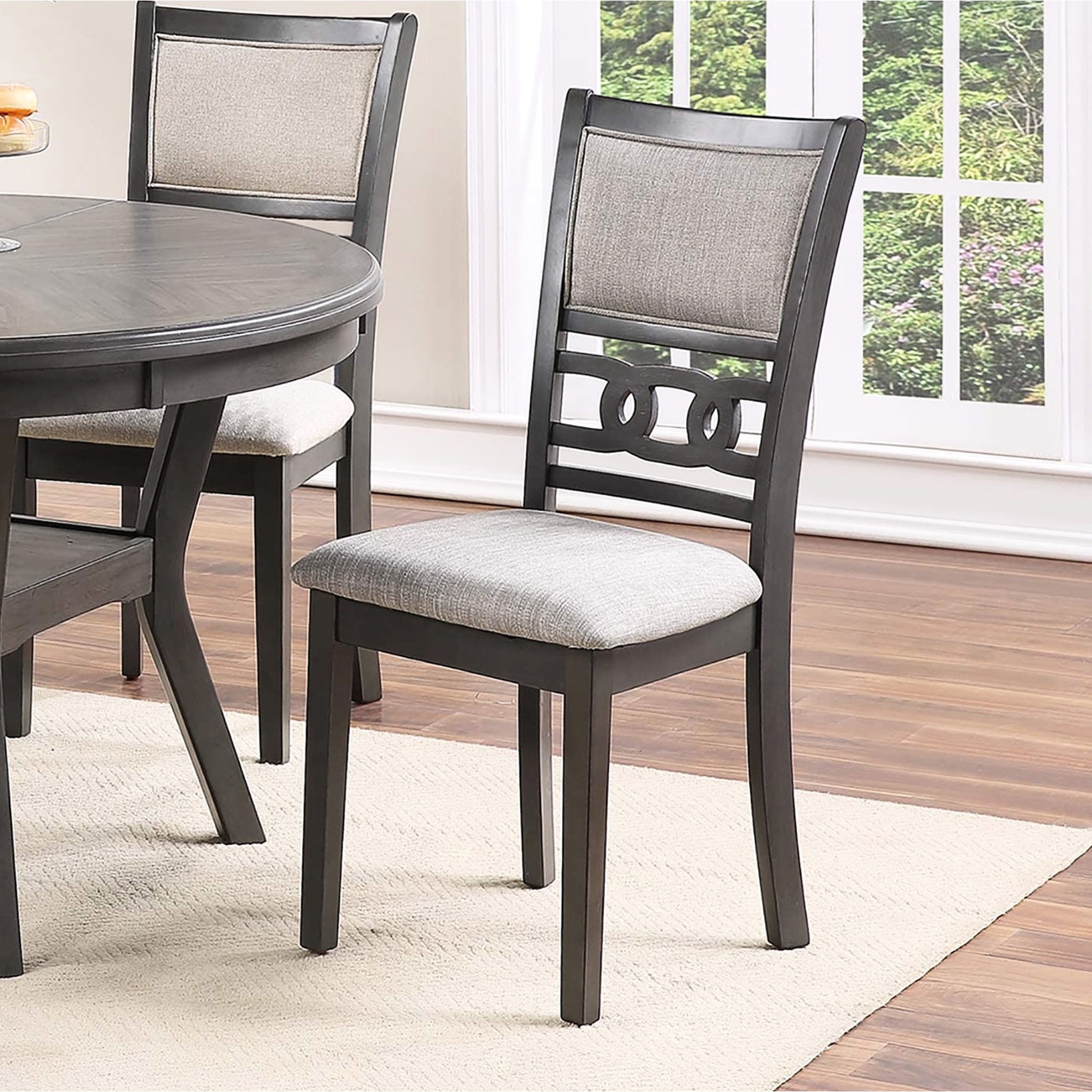 Contemporary Side Chairs / Grey Finish, 18" Depth / Upgrade Your Dining ...