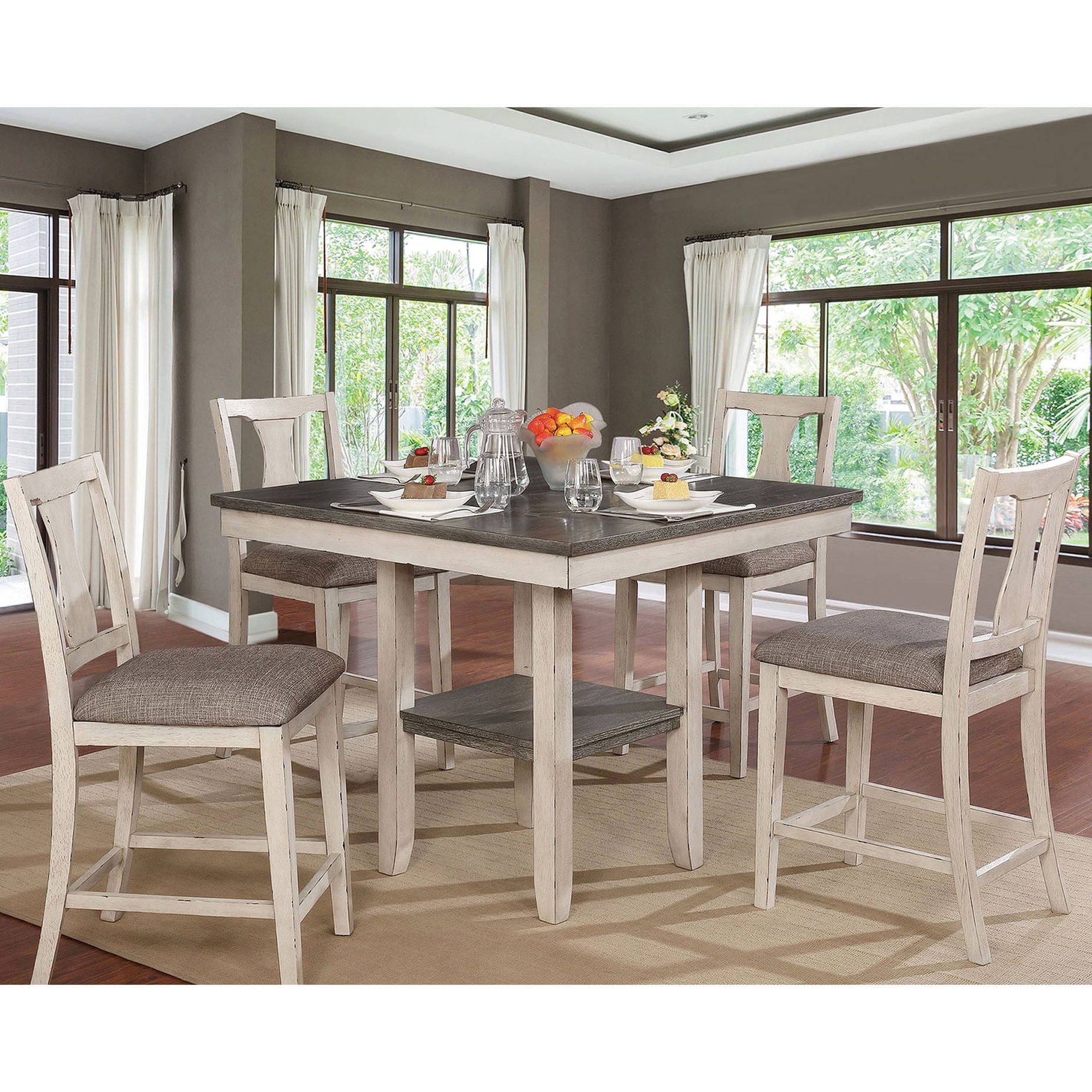 Contemporary Square Dining Set | Good for Modern Family Gatherings ...