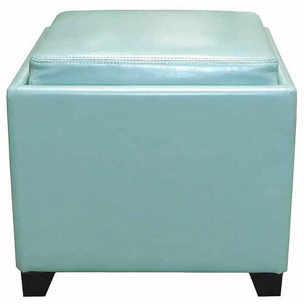 Contemporary Storage Ottoman with Tray, Multiple Colors - Walmart.com