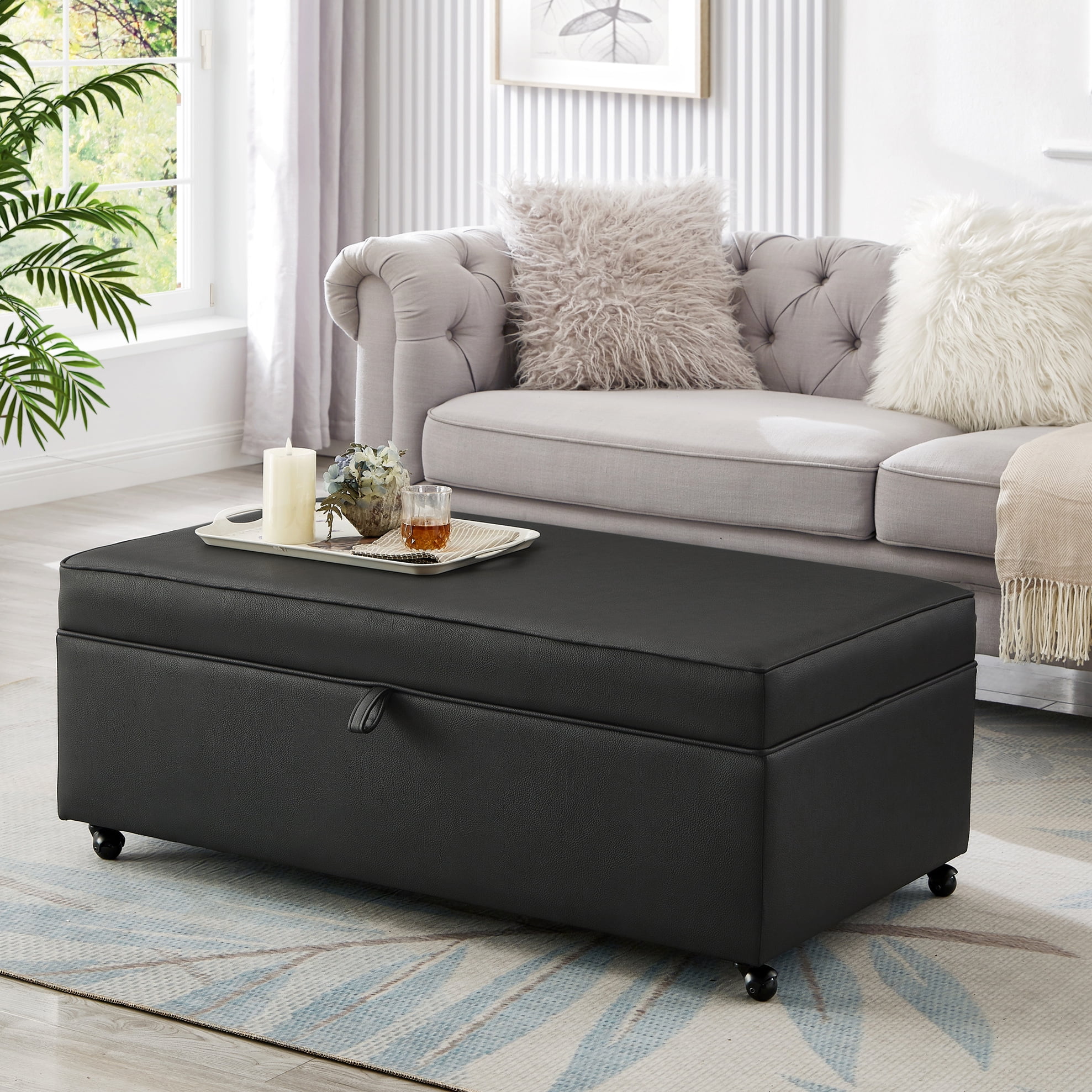 Contemporary Storage With Foam Filler And Wheels - Dark Gray Luxury ...