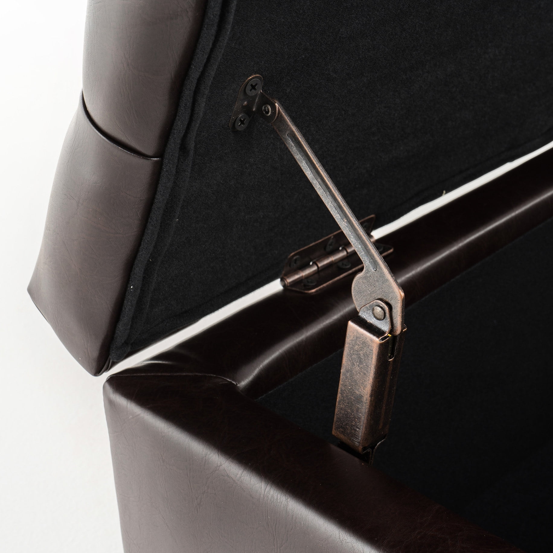 Contemporary Style Brown PU - Button - Tufted and Diamond Stitched ...