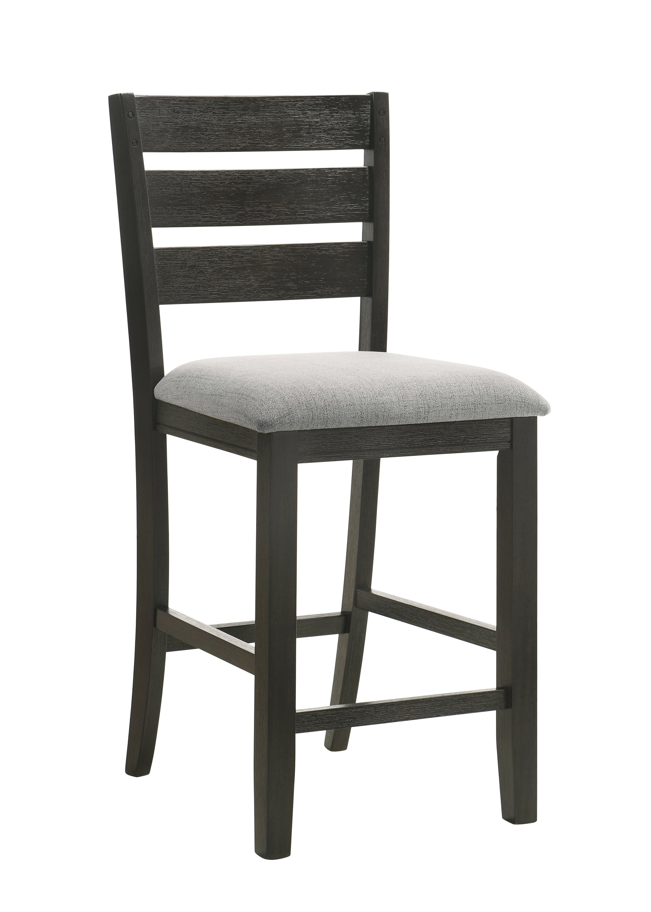 Contemporary Style Charcoal Finish Counter Height Dining Chair Bar ...