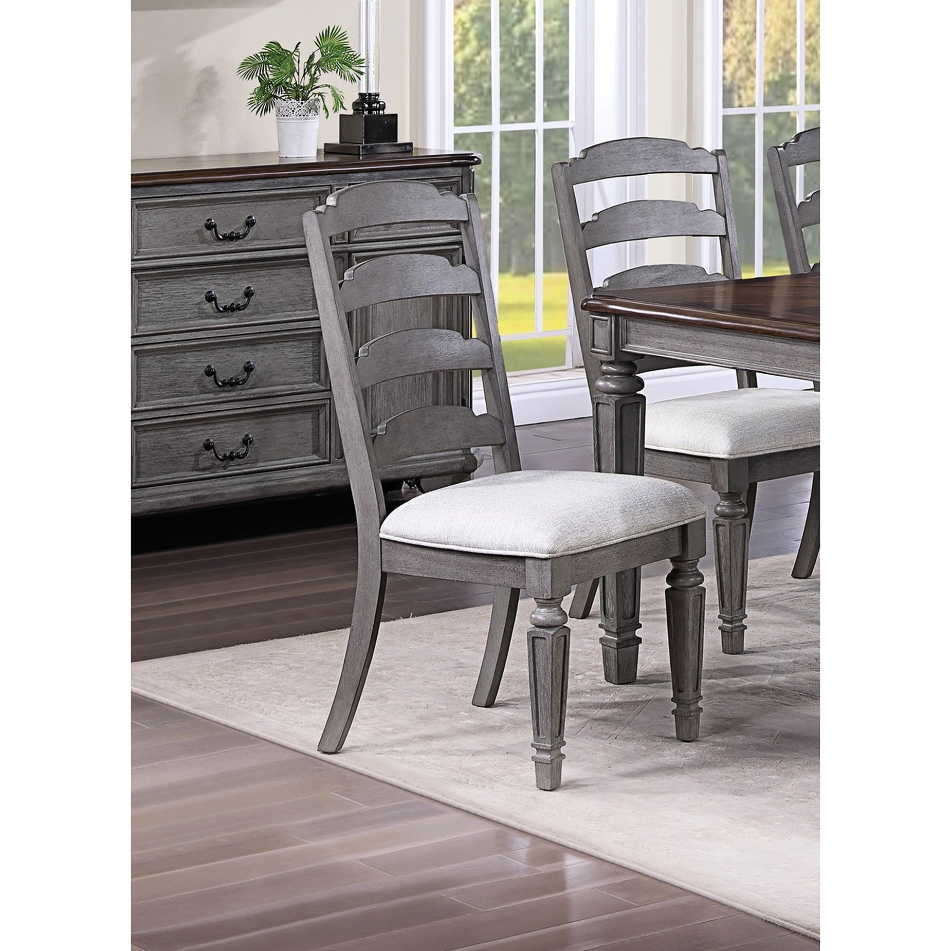 Contemporary Style Dining Chair Set of 2 | Perfect for Quiet Family ...