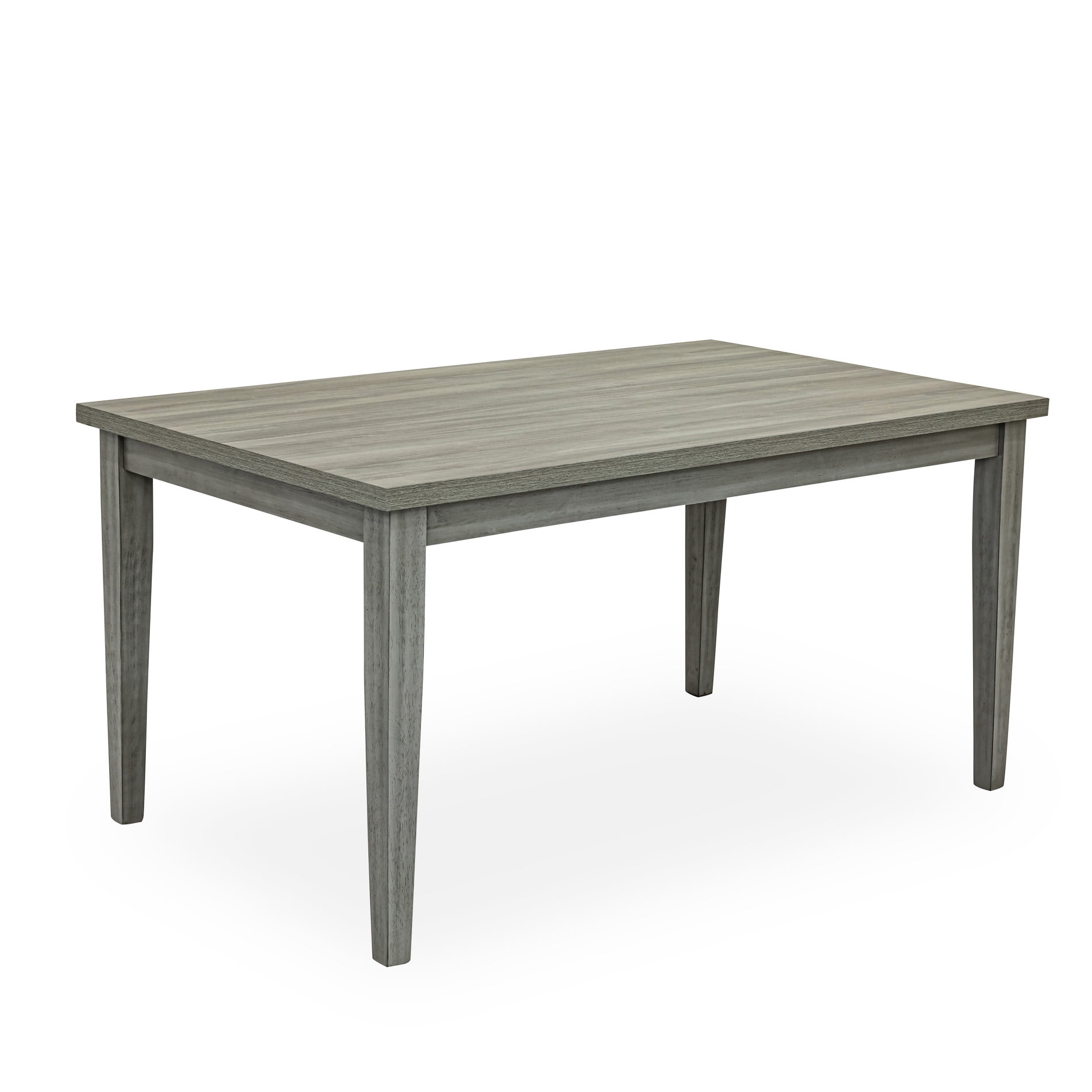 Contemporary Style Gray Wood Dining Table, Rectangular, Holds 6 Seats ...