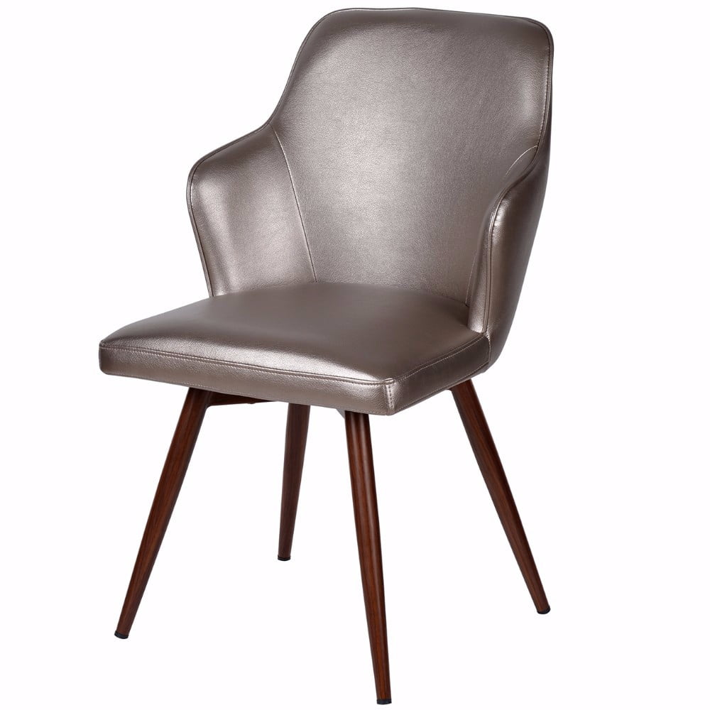 Contemporary Style Swivel Dining Chair, Silver - Walmart.com