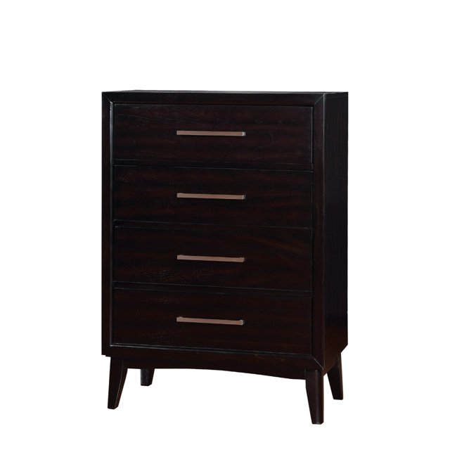 Contemporary Style Wooden Chest, Espresso Brown - Walmart.com