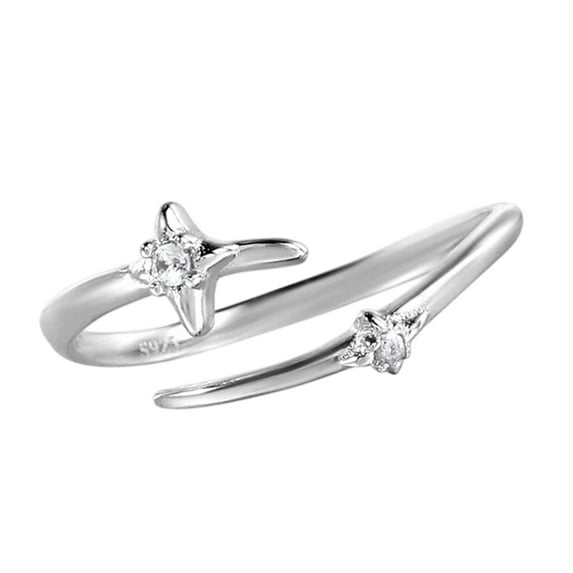 Contemporary Styles Adjustable Rings Star Designs Copper Base Featuring ...
