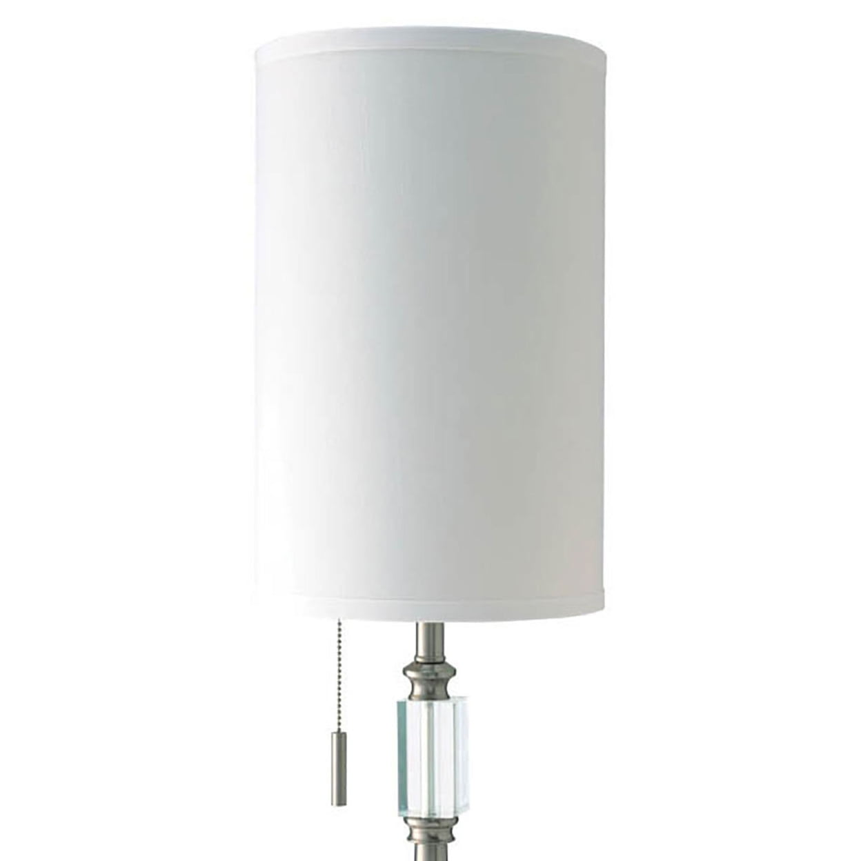 Contemporary Table Lamp with Pull chain Switch and Trumpet Base Silver ...