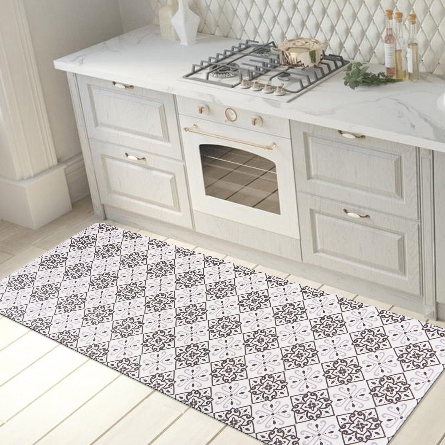World Rug Gallery Contemporary Tile Anti Fatigue Kitchen, Laundry Room ...