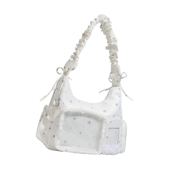 Contemporary Underarm Purse With Detail And Star Print Lightweight ...