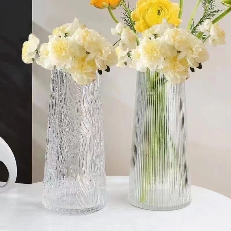 Contemporary Vertical Striped Glass Vase - High-End Creative ...