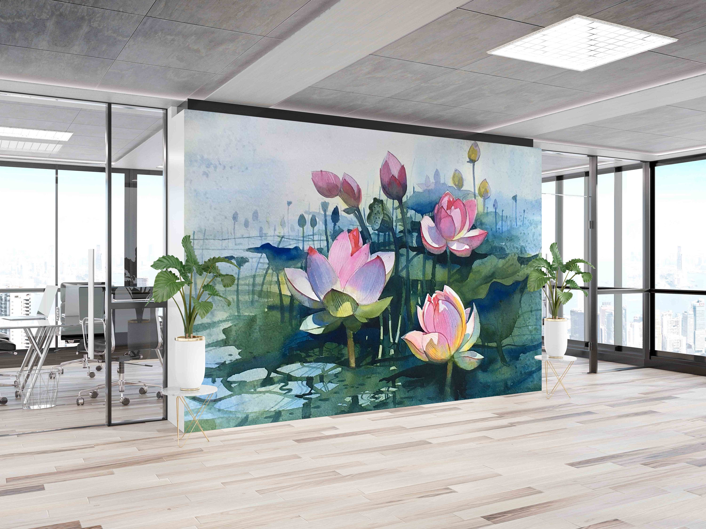 Contemporary Wallpaper, Abstract Wall Print, Paper Wall Art, 3D ...