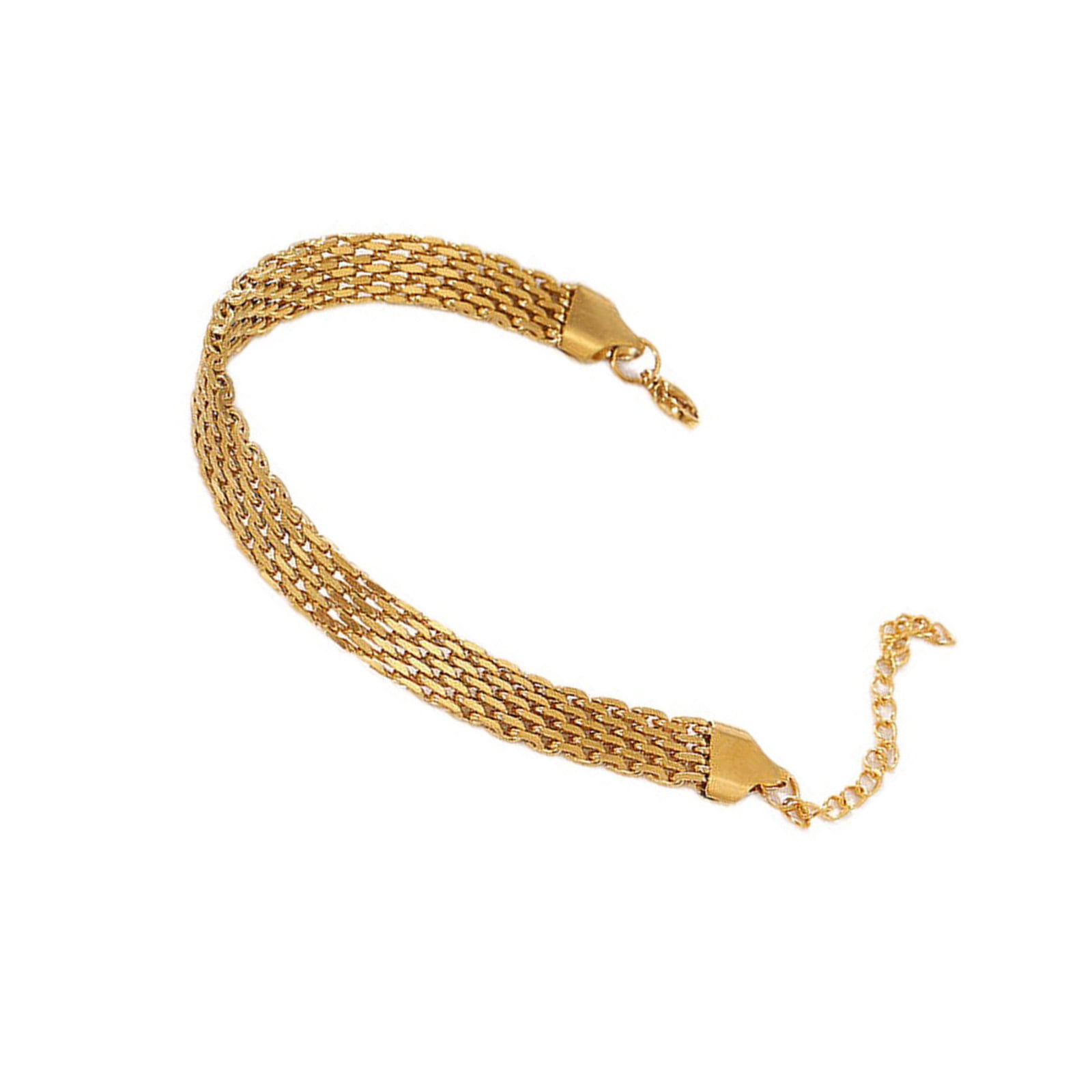 Contemporary Watch Wrist Jewelry Mesh Link Chain Wristband Accessories ...
