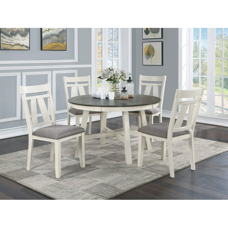 White and gray dining table set store