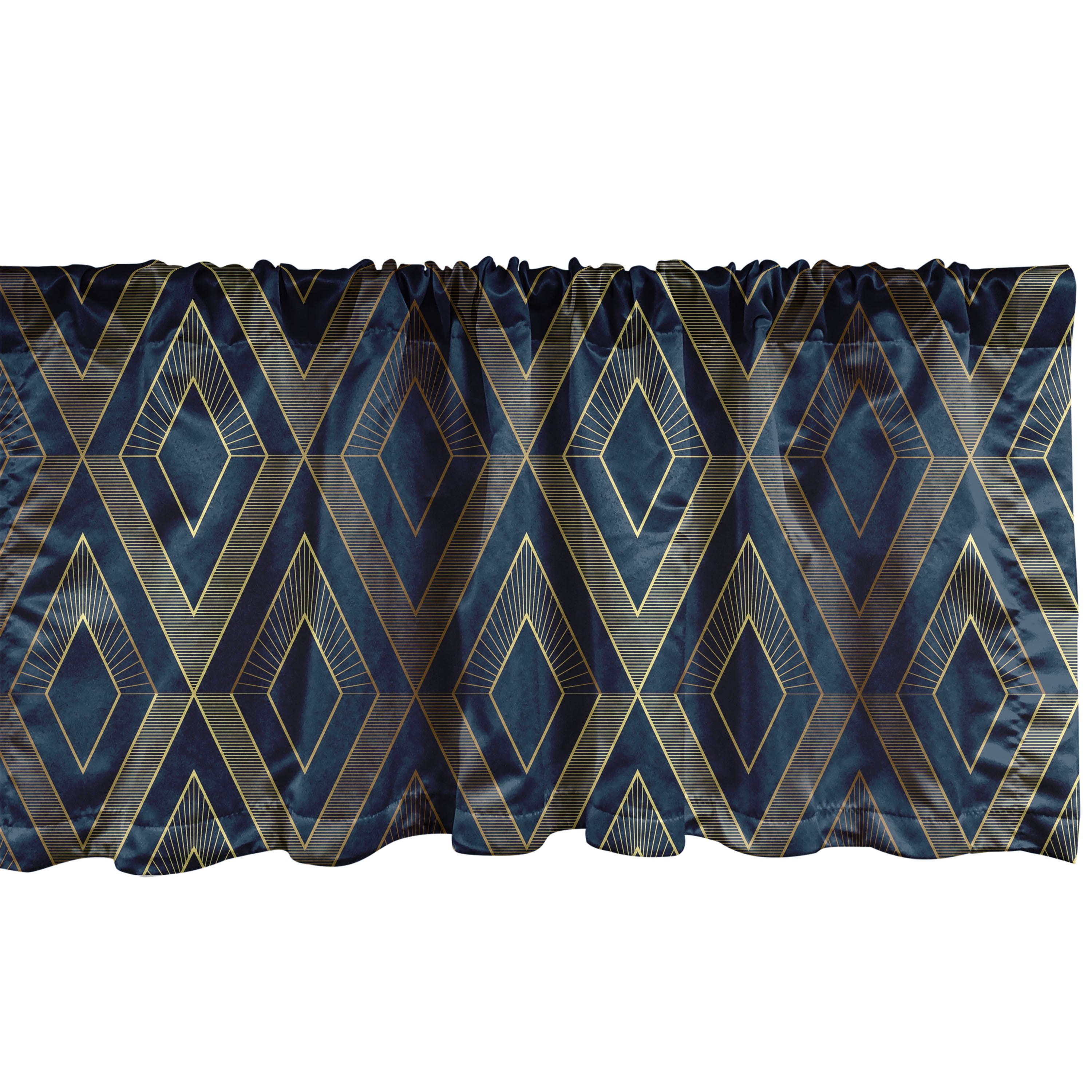Contemporary Window Valance, Zigzag Abstract Diamond Shape Modern Style ...