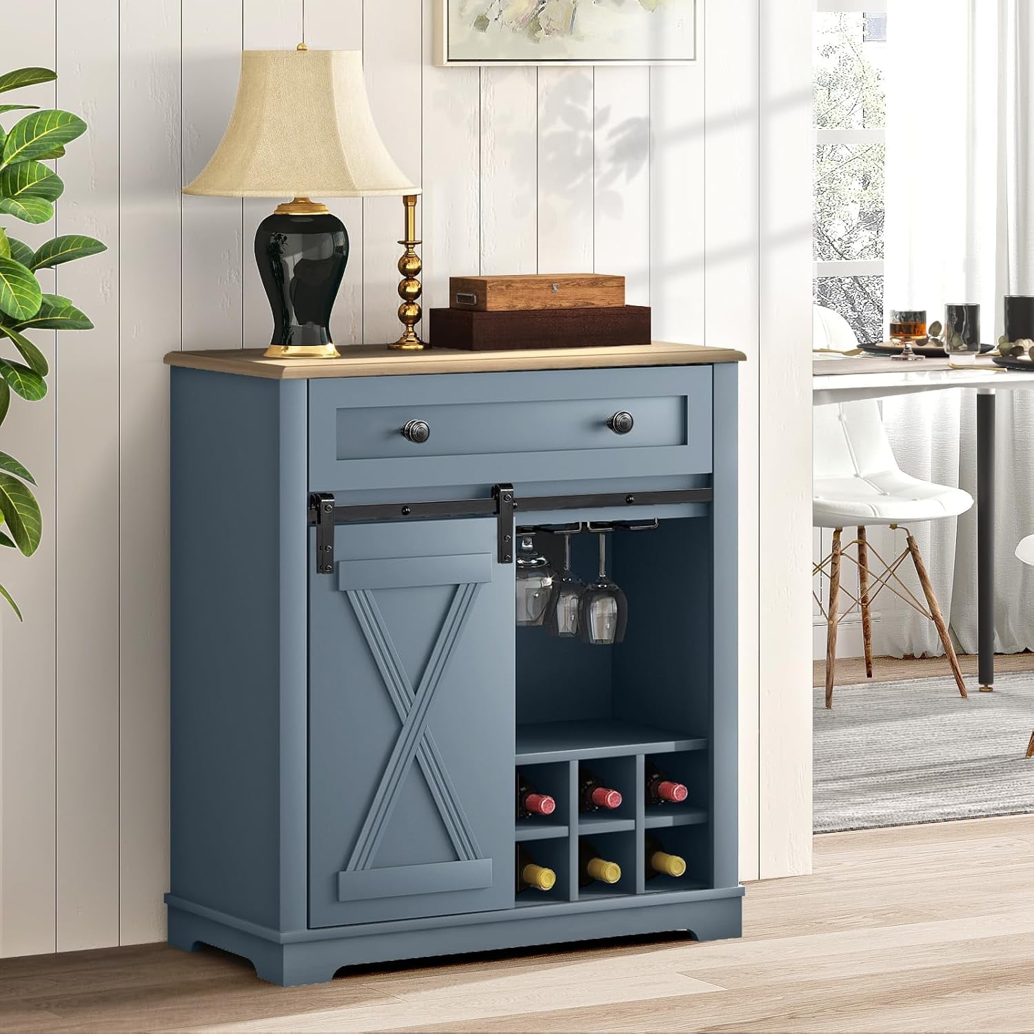 Contemporary Wine Bar Cabinet with Storage Liquor Cabinet with for ...