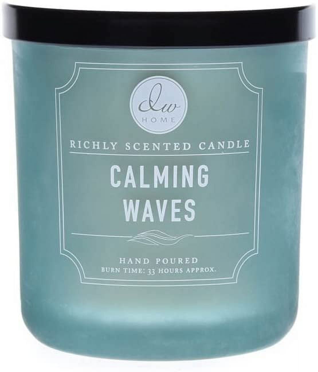 Contemporary and Richly Scented Candle "CALMING WAVES" in Medium Jar ...